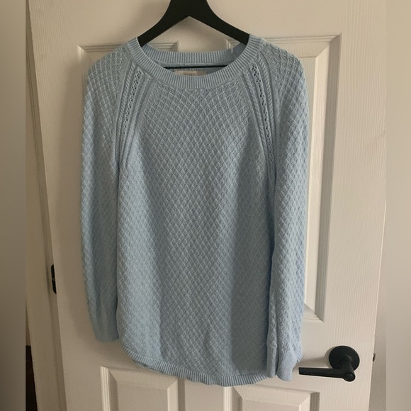 LOFT | Sweaters | Loft Sky Blue Knit Sweater | Poshmark